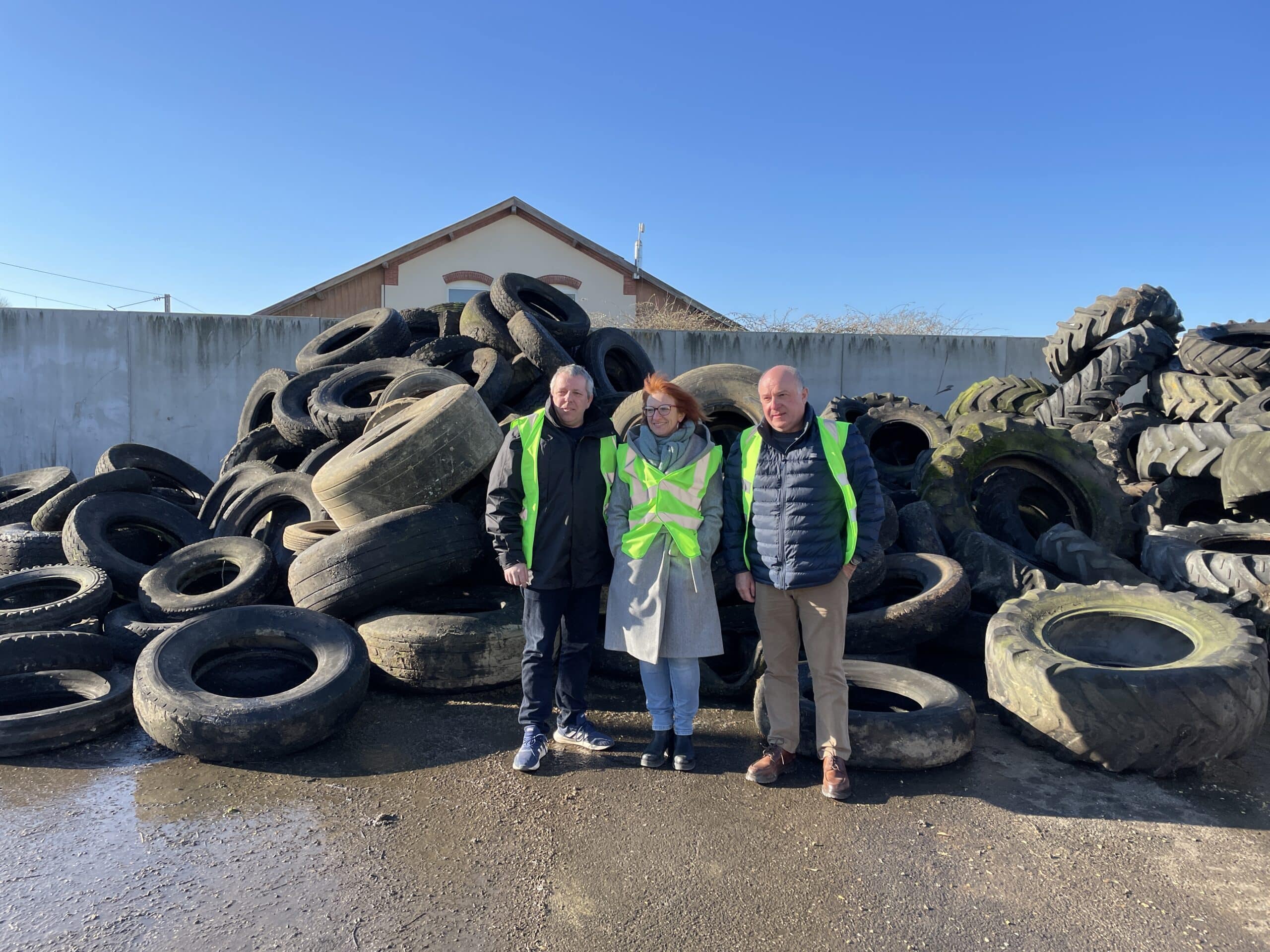 Plus de 1 650 tonnes de pneus collectées dans les silos d'EMC2 ! - Emc2